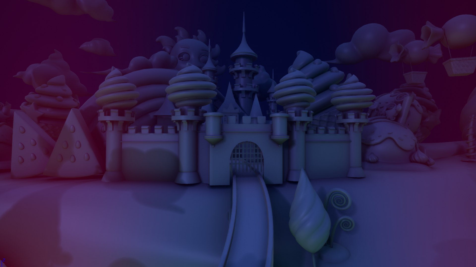 3D Background Assets Cartoons Ue4 Model - TurboSquid 1383133