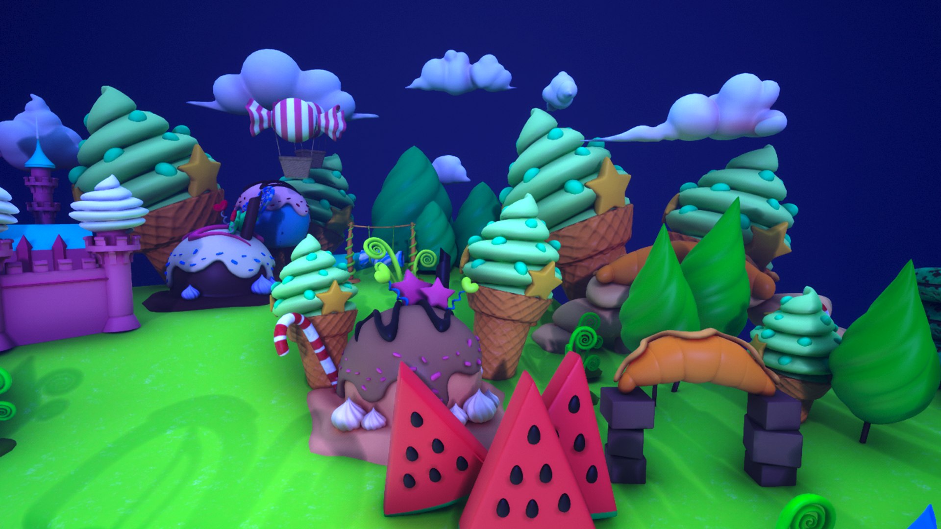3D Background Assets Cartoons Ue4 Model - TurboSquid 1383133
