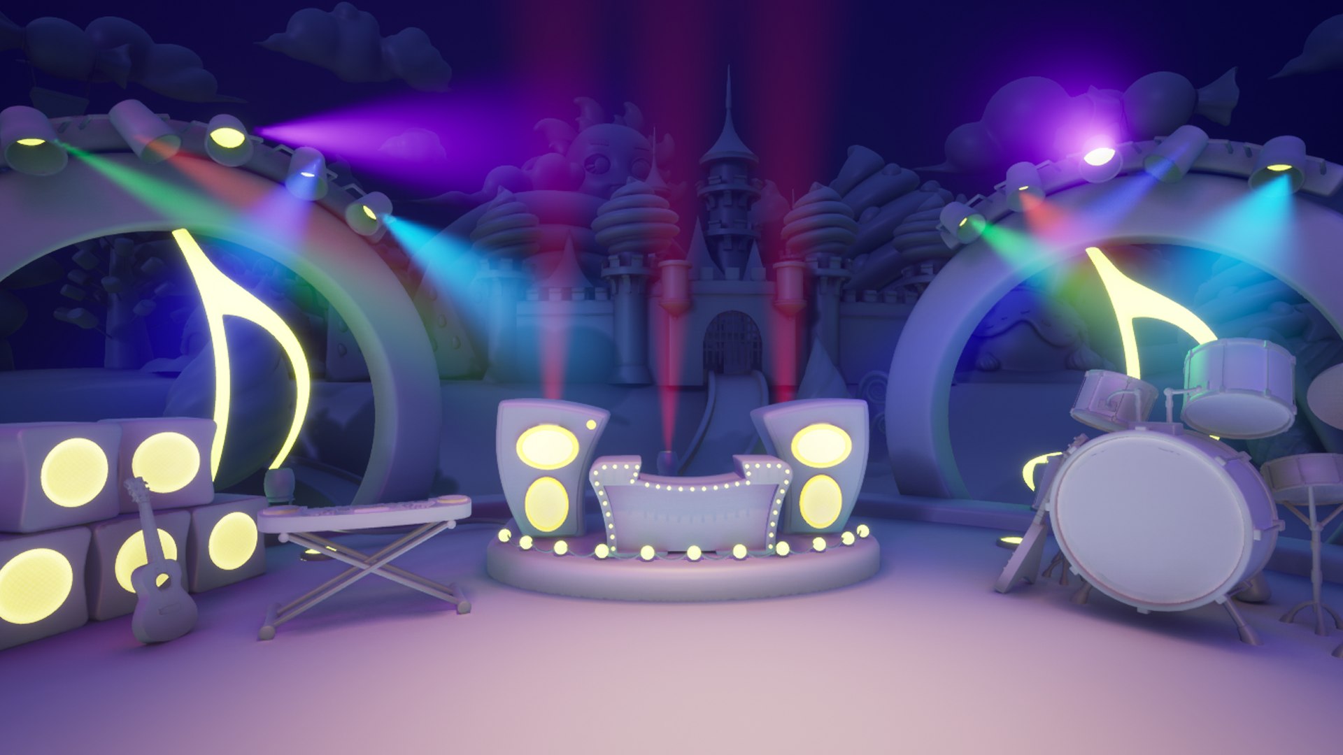 3D Background Assets Cartoons Ue4 Model - TurboSquid 1383133