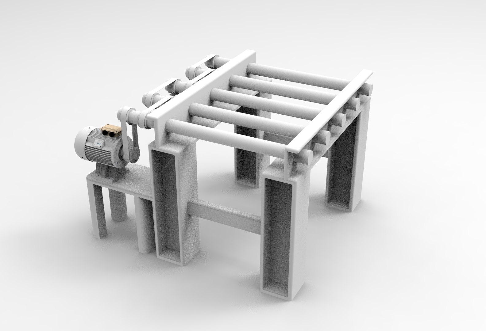 3D Roller Conveyor - TurboSquid 1249326