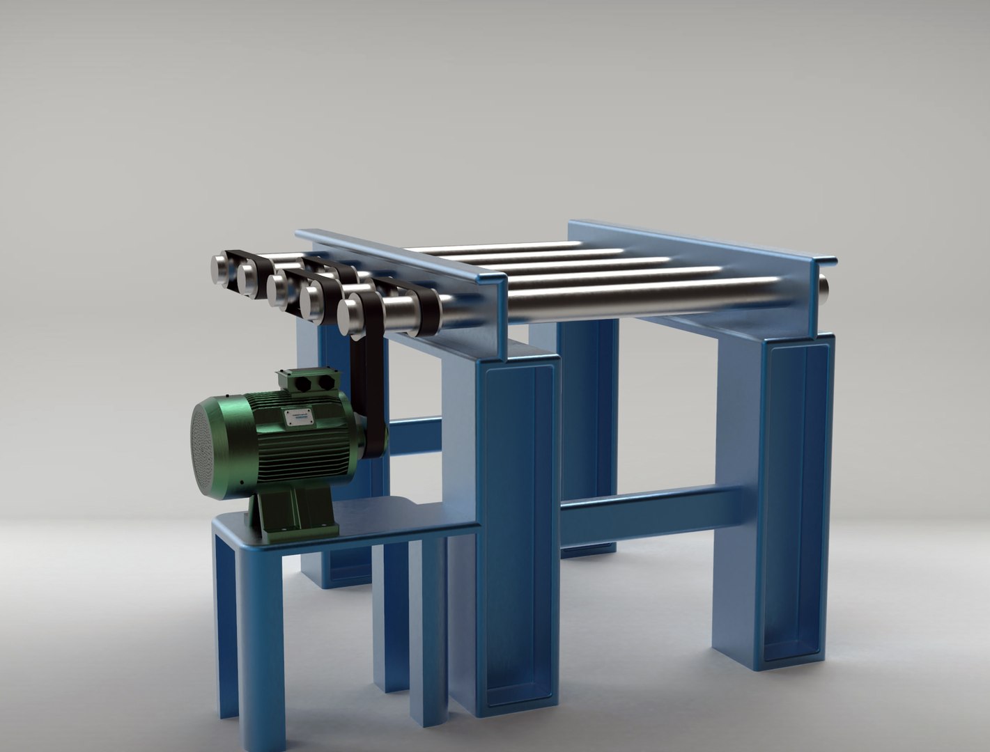 3D Roller Conveyor - TurboSquid 1249326