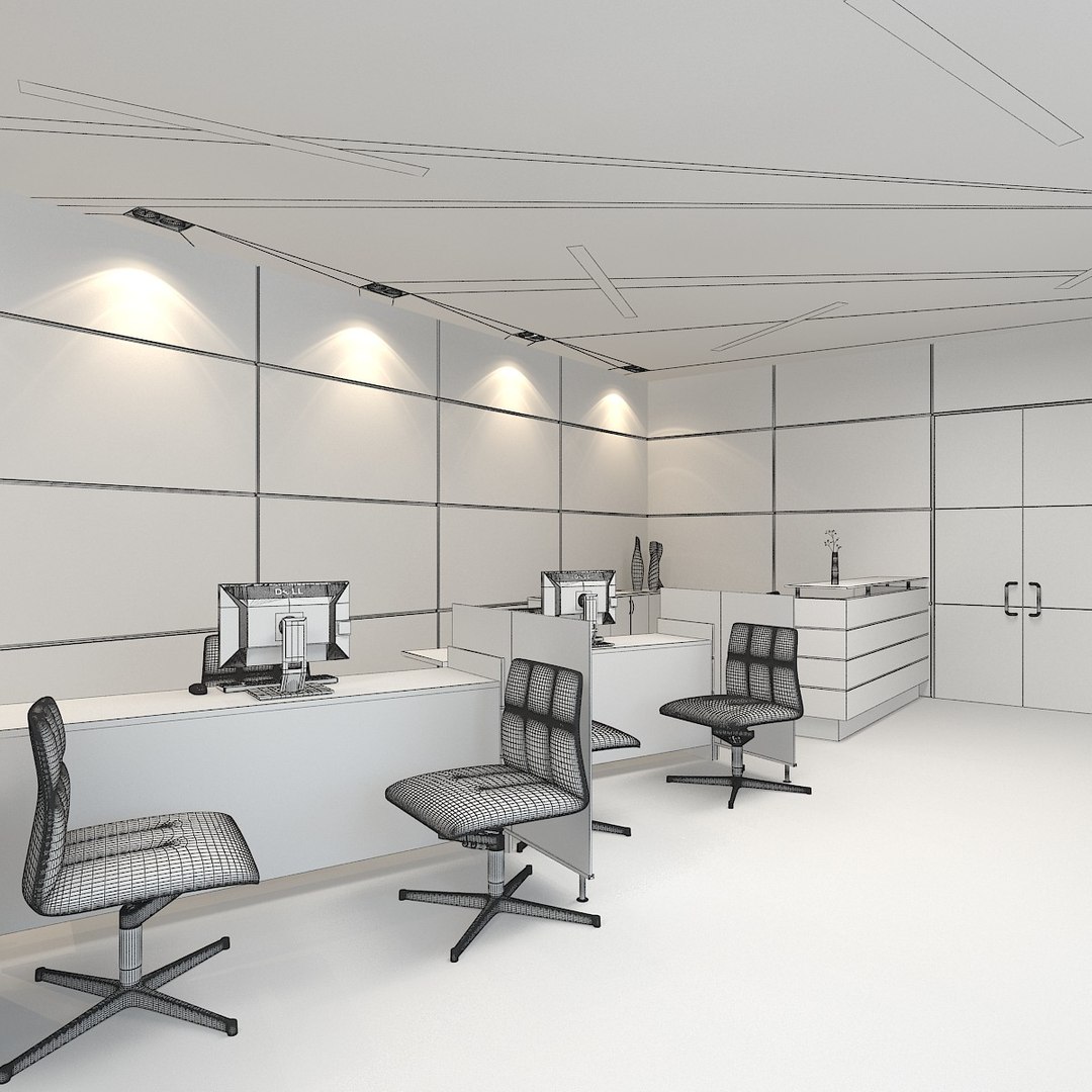 3d Model Of Office Interior