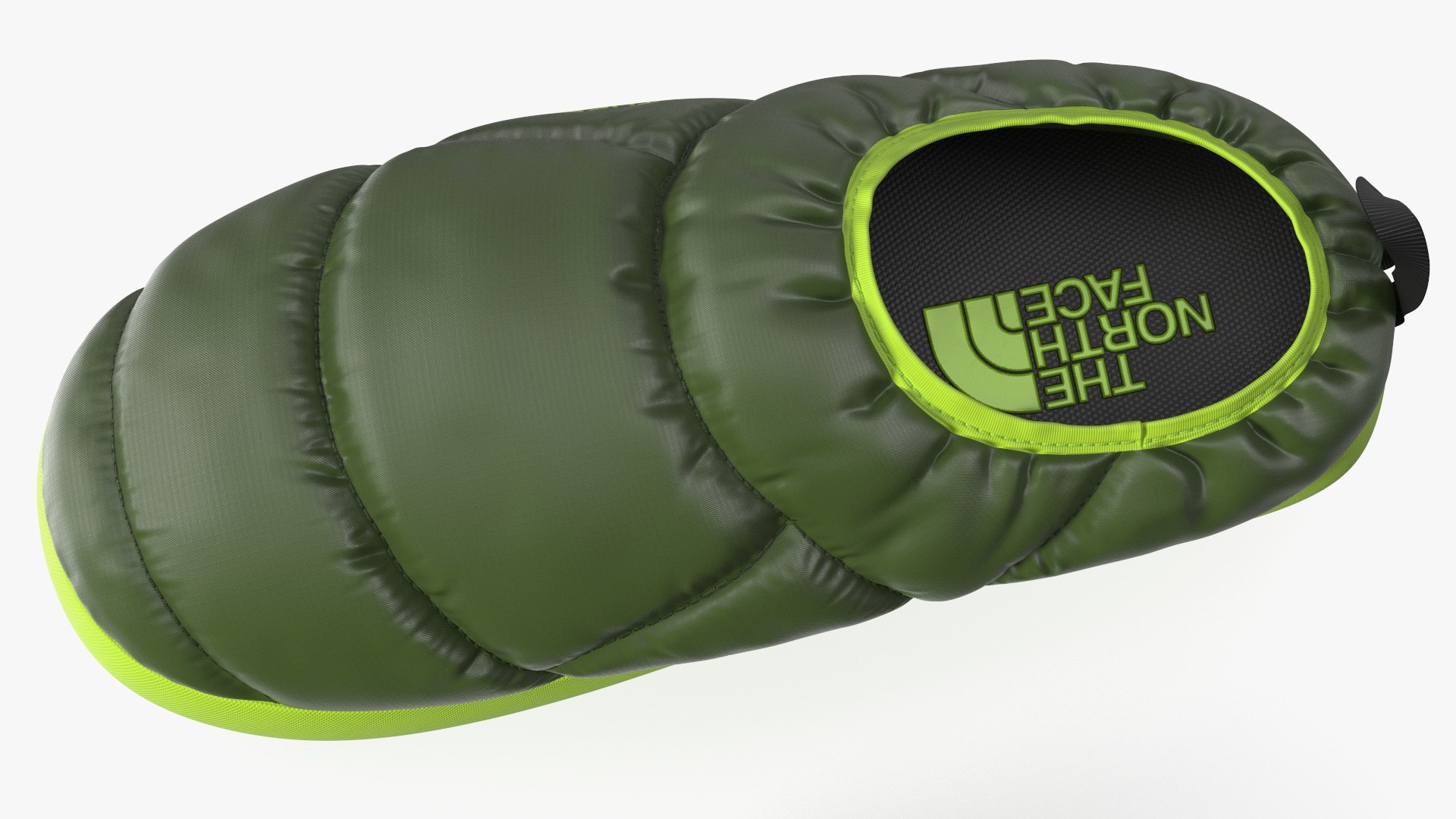 Green North Face Down Slippers Model - TurboSquid 2045447