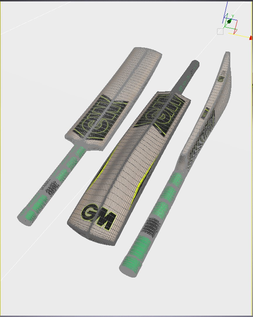 3D Cricket Bat Model - TurboSquid 1366404