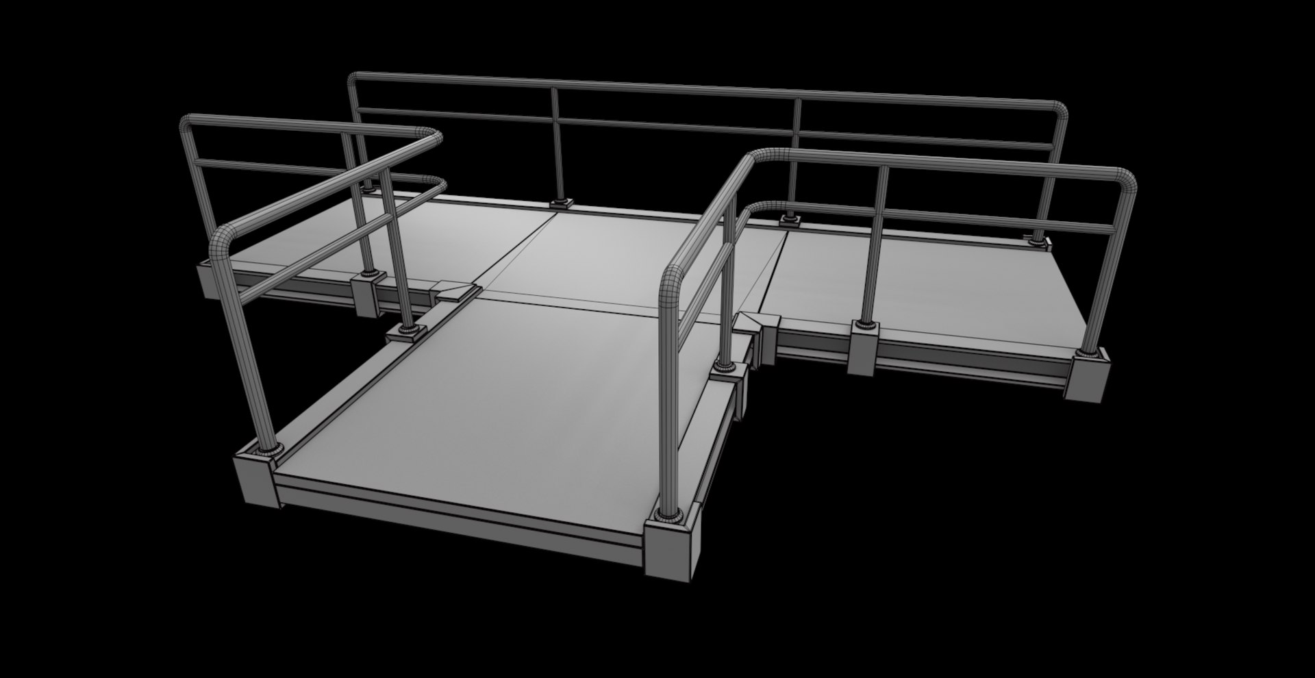 3D Large Platforms 04 Model - TurboSquid 2298635