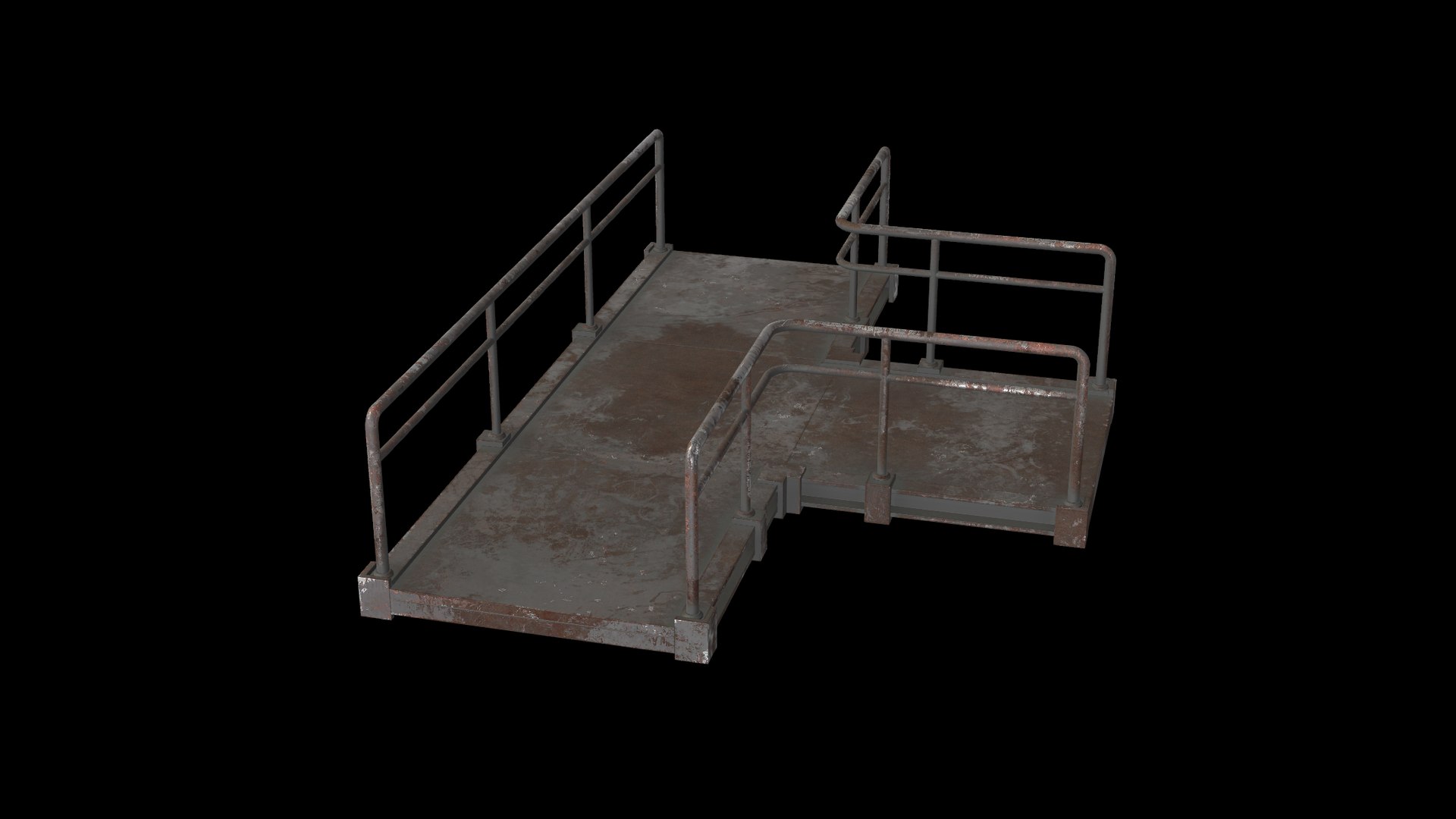 3D Large Platforms 04 Model - TurboSquid 2298635