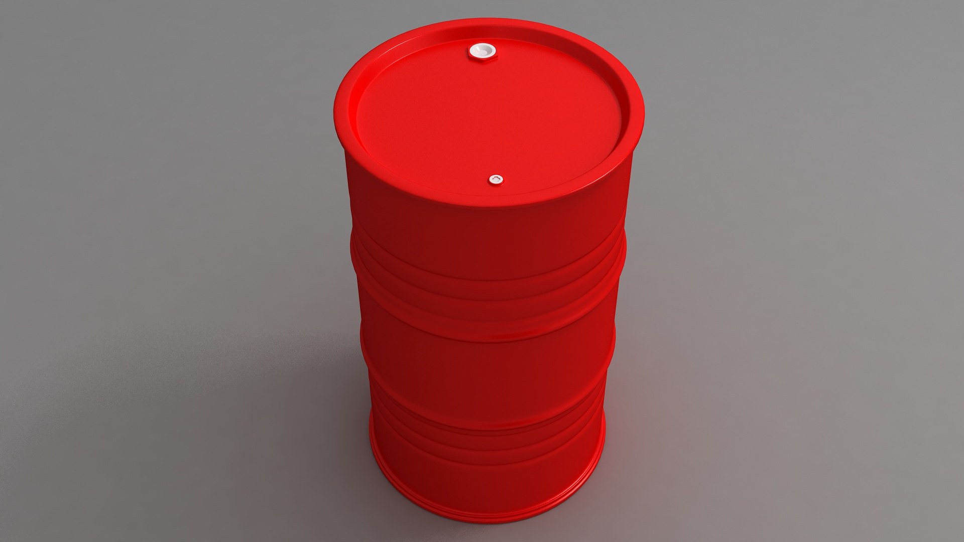 3D Metal Barrel Clean Red Model - TurboSquid 2087140
