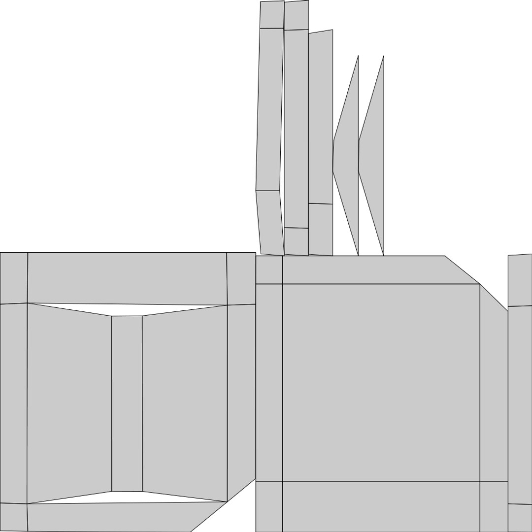 Ancient Sandstone Structure - Worn - Low Poly Model 3D Model ...