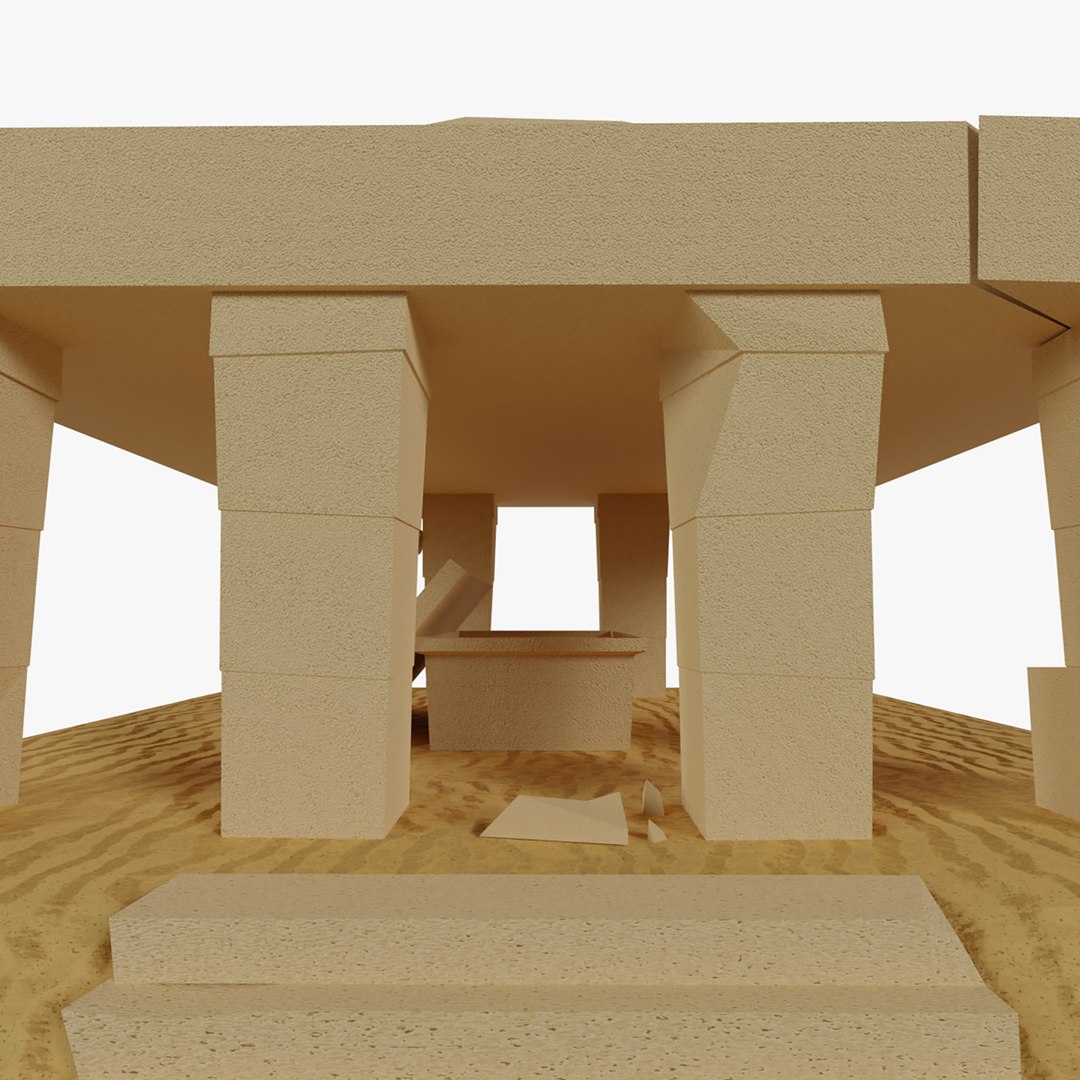 Ancient Sandstone Structure - Worn - Low Poly Model 3D Model ...