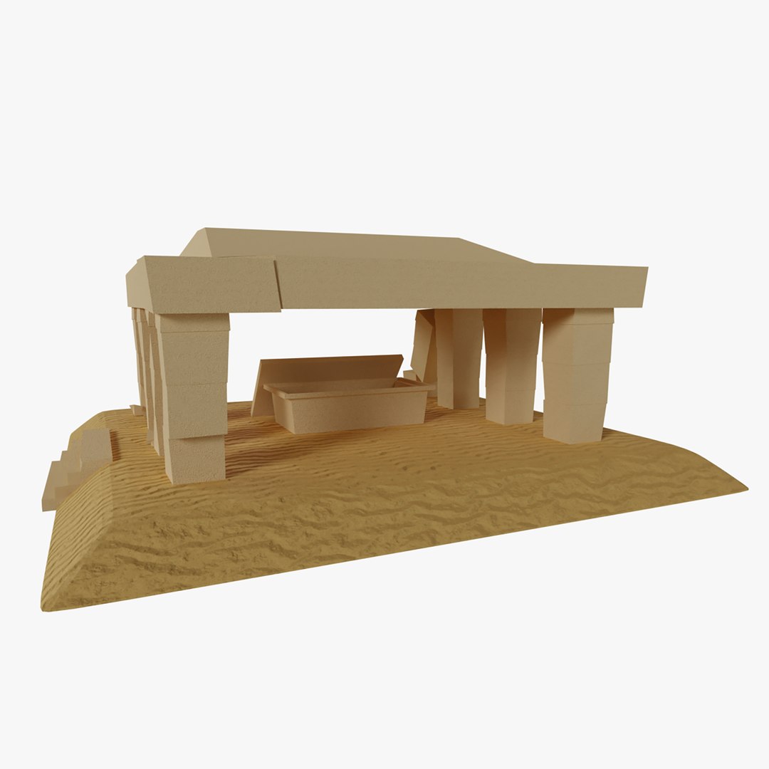Ancient Sandstone Structure - Worn - Low Poly Model 3D Model ...