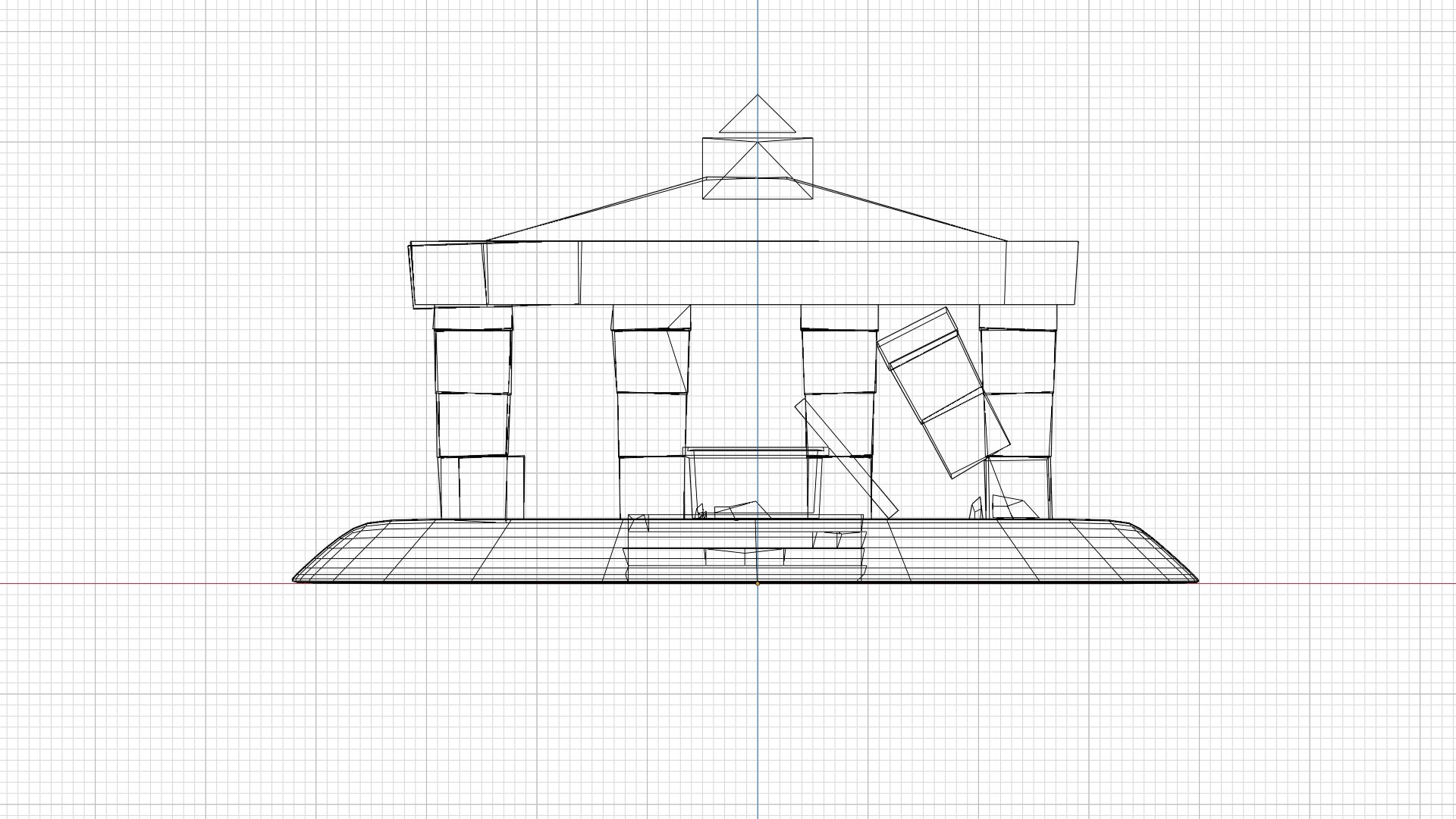 Ancient Sandstone Structure - Worn - Low Poly Model 3D Model ...