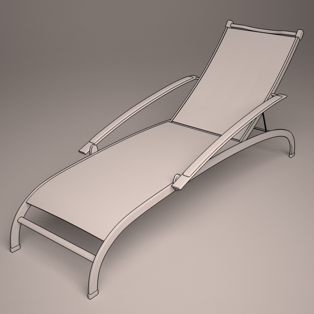 outdoor lounge chair 3d 3ds