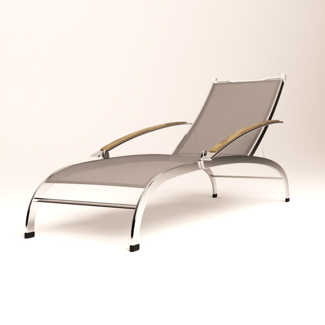 outdoor lounge chair 3d 3ds