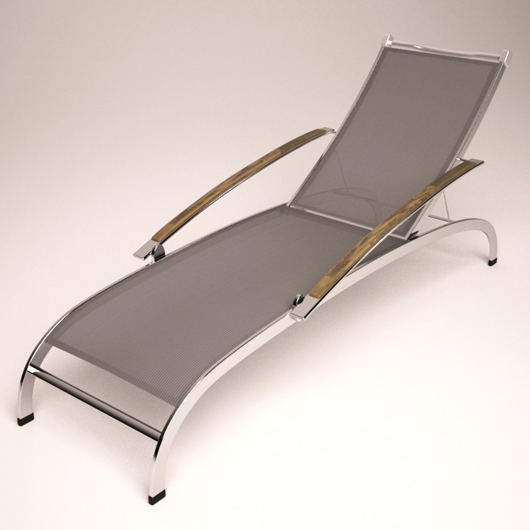 outdoor lounge chair 3d 3ds