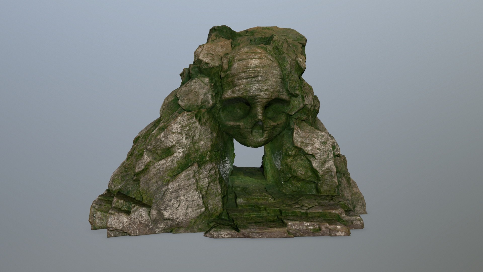 Skull Cave Model - TurboSquid 1644765