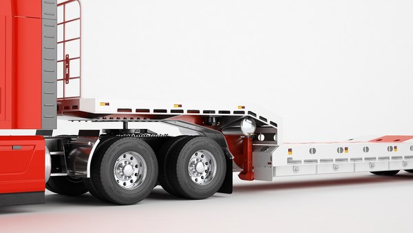 3D Semi Truck Generic Drake Trailer 01 - TurboSquid 1825147