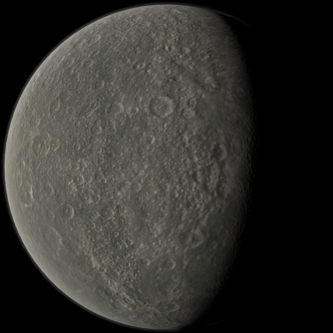 3D Moon Rhea Model - TurboSquid 1299614