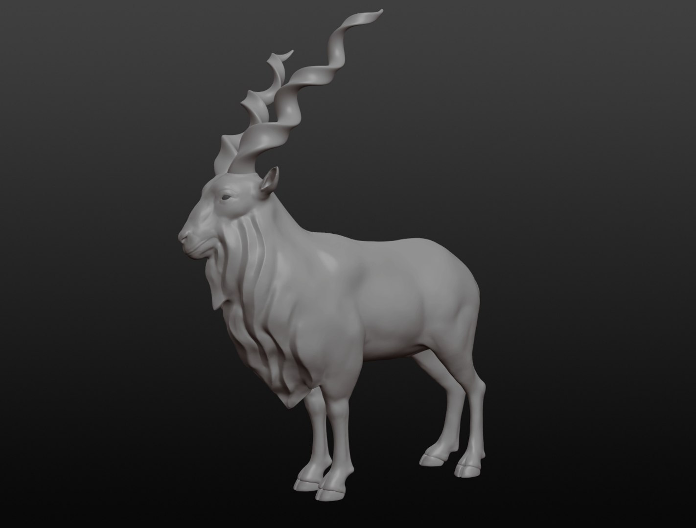 3D Markhor Base Mesh Model - TurboSquid 1462225
