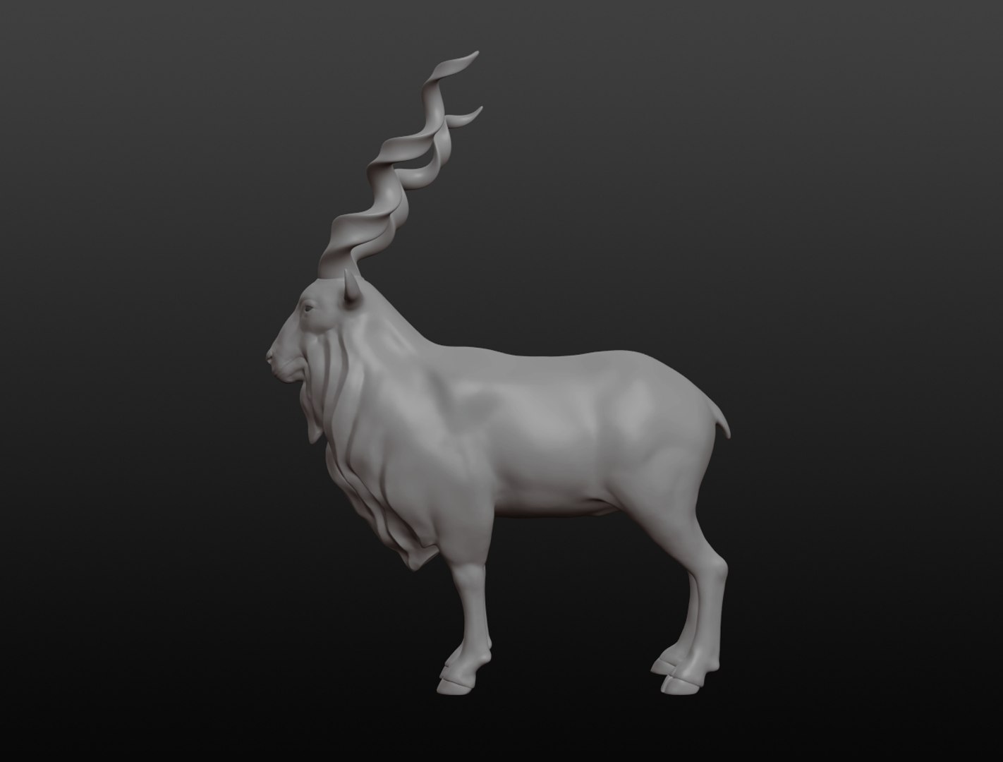 3D Markhor Base Mesh Model - TurboSquid 1462225