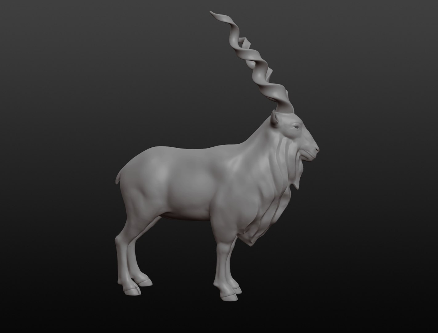3D Markhor Base Mesh Model - TurboSquid 1462225