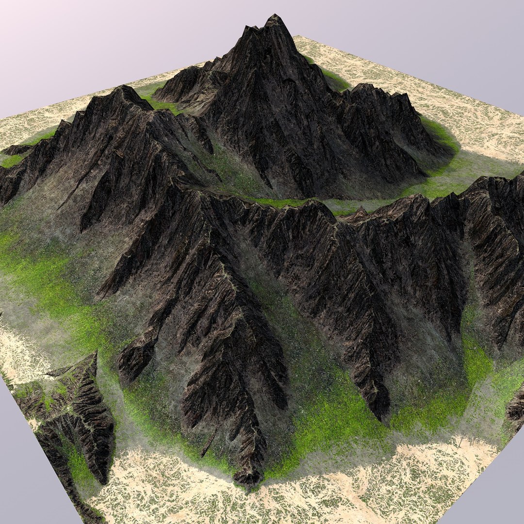 c4d terrain mountain landscape