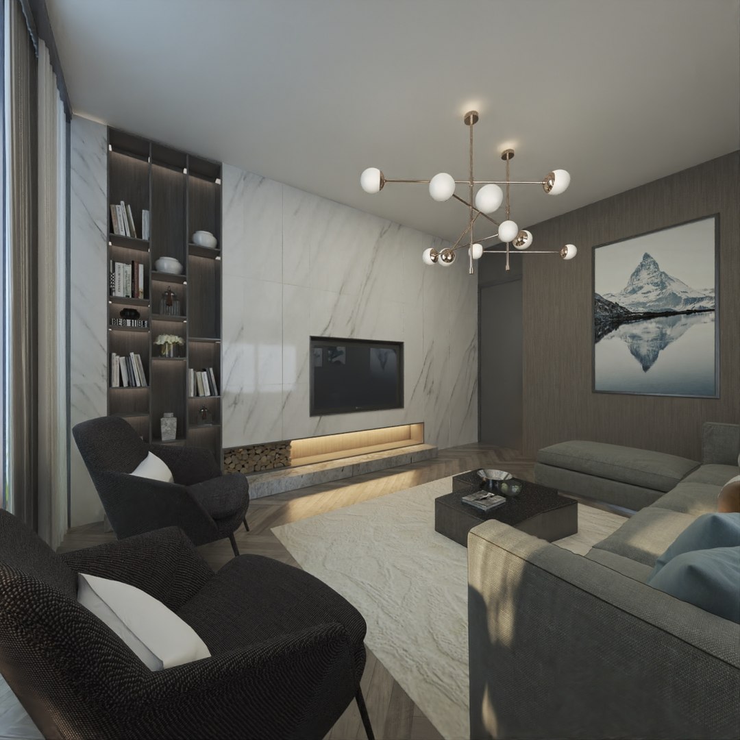 Living Room Model - TurboSquid 1678778