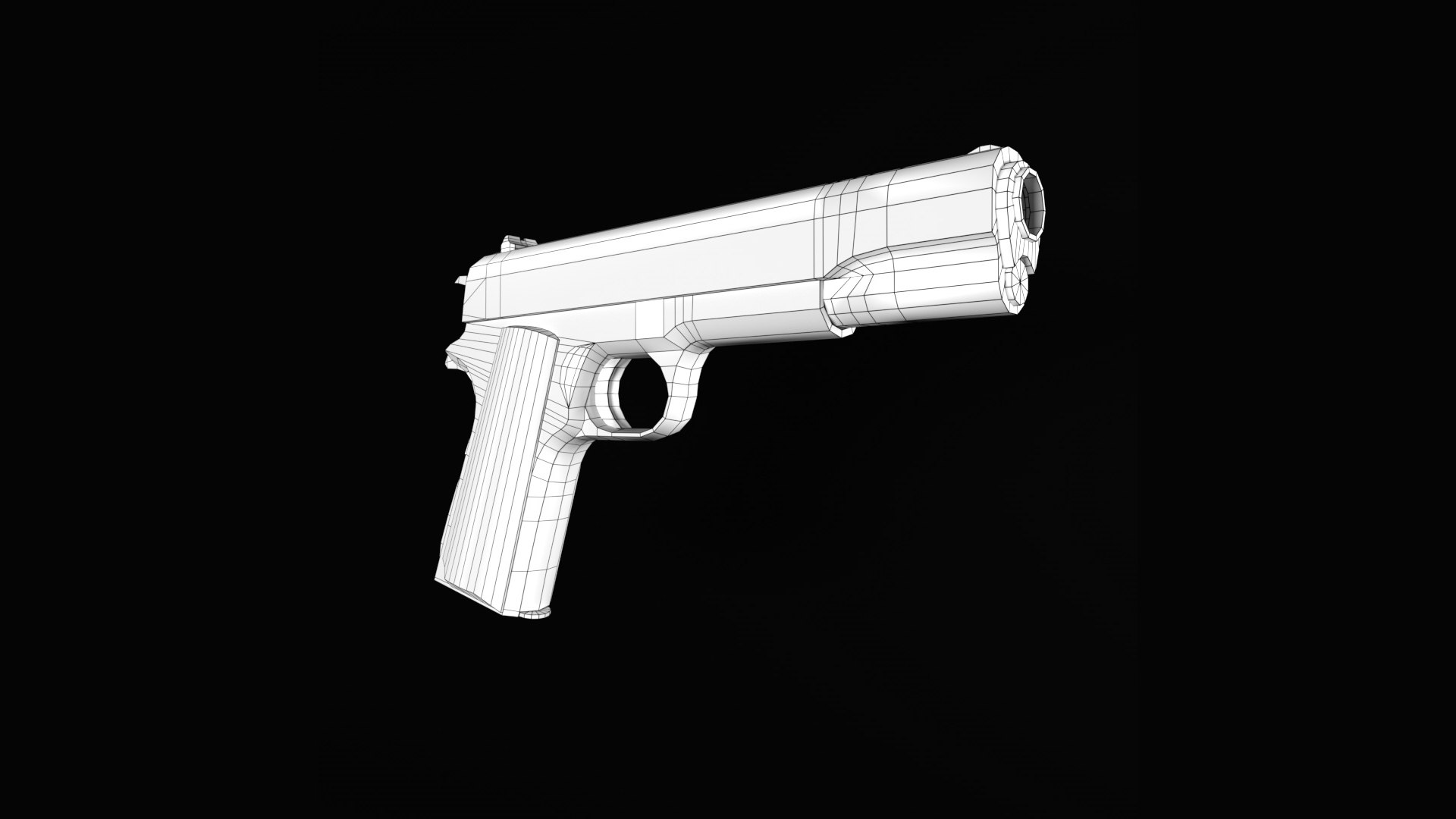 Colt M1911 Low Poly Model - TurboSquid 2387302