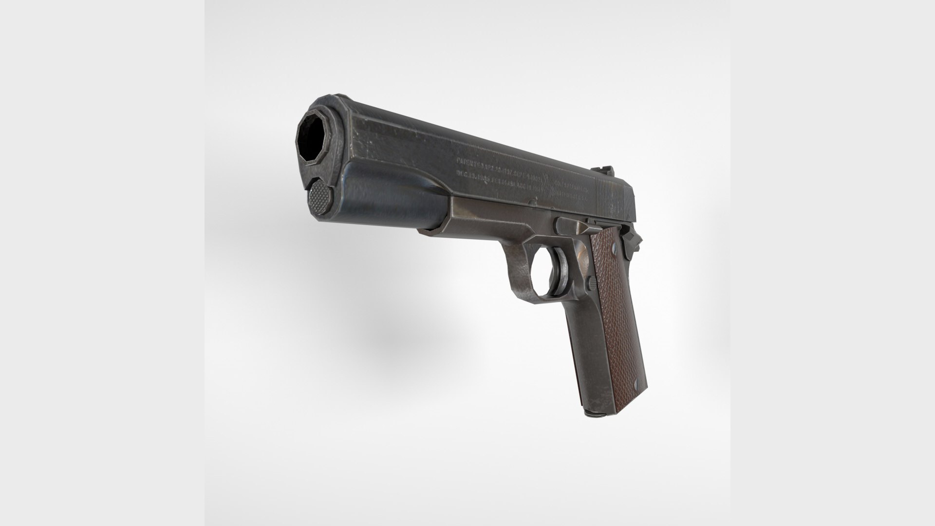 Colt M1911 Low Poly Model - TurboSquid 2387302