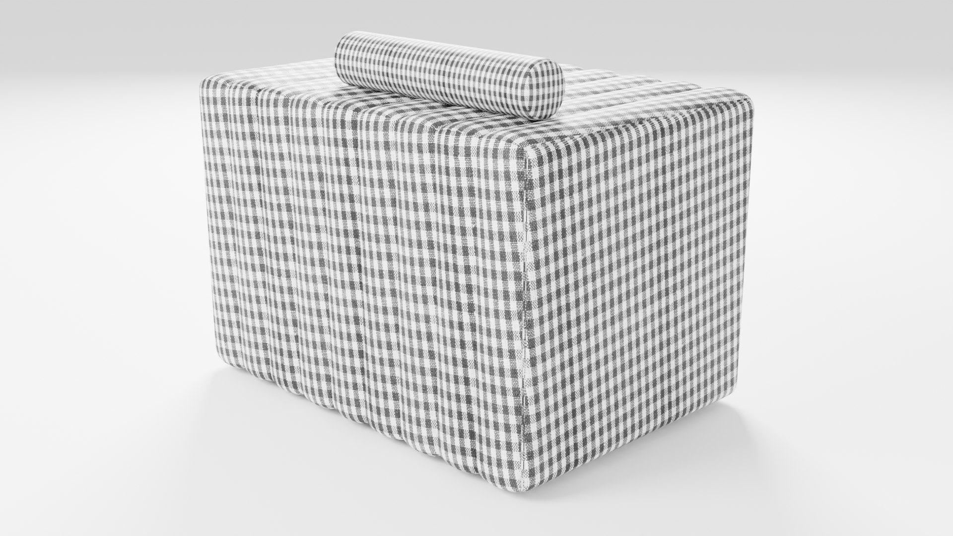 Stylish Sofa With Checkered Texture In A Minimalist Style 3D Model ...