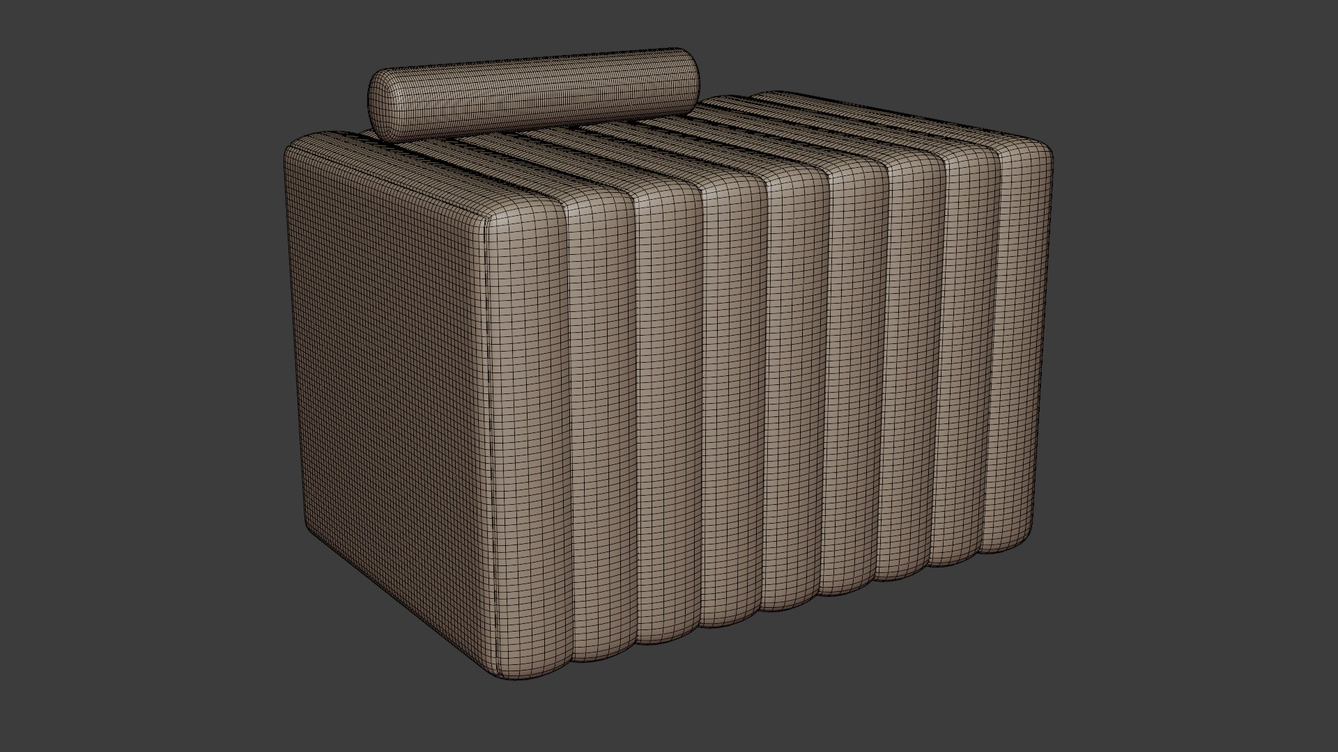 Stylish Sofa With Checkered Texture In A Minimalist Style 3D Model ...