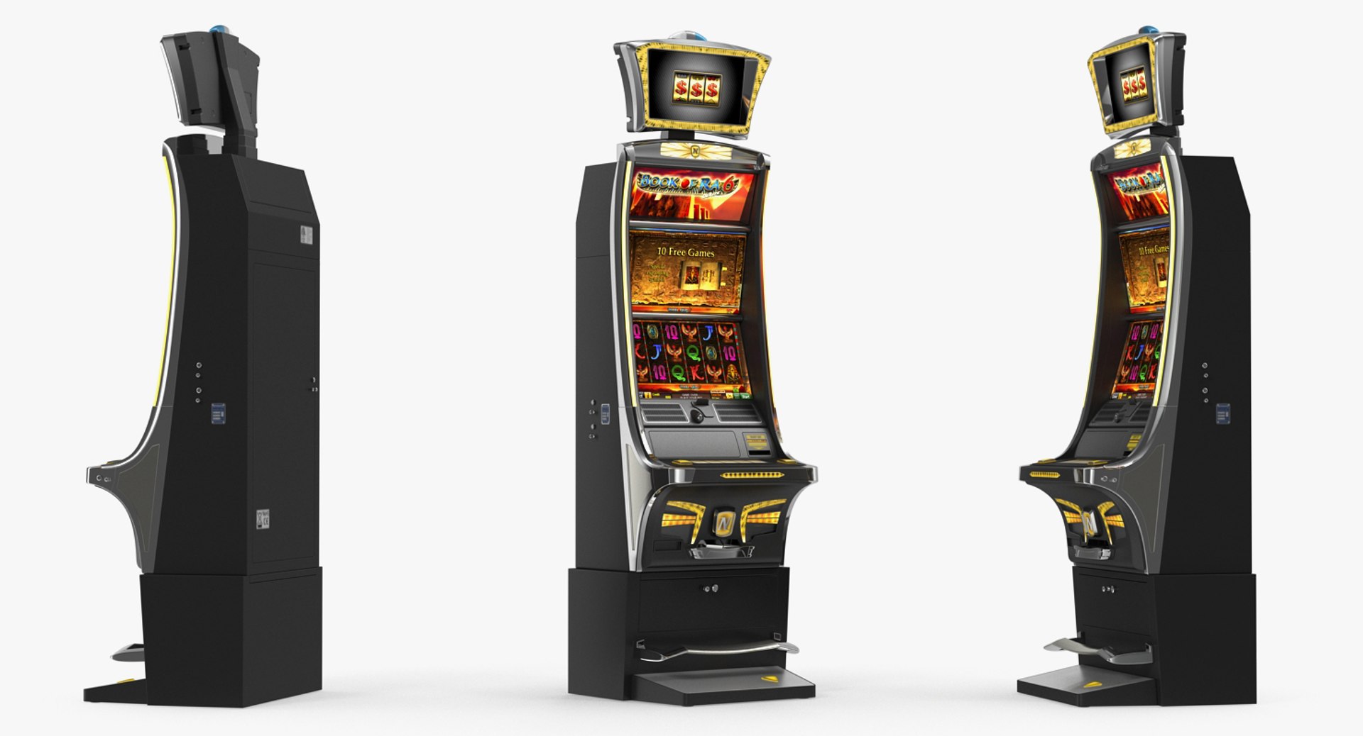 Casino Slot Machine Gold 3D Model - TurboSquid 1277008