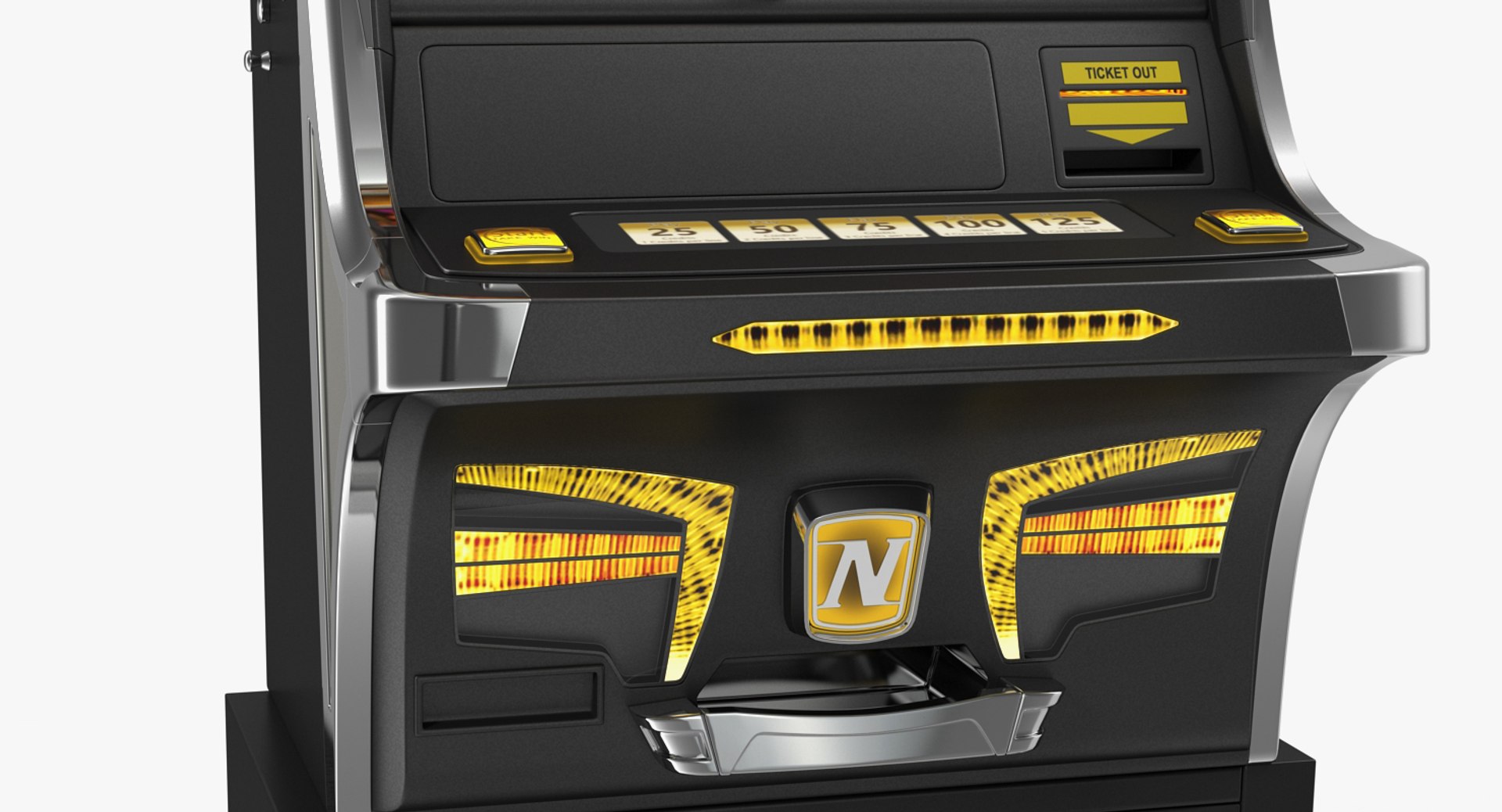 Casino Slot Machine Gold 3D Model - TurboSquid 1277008