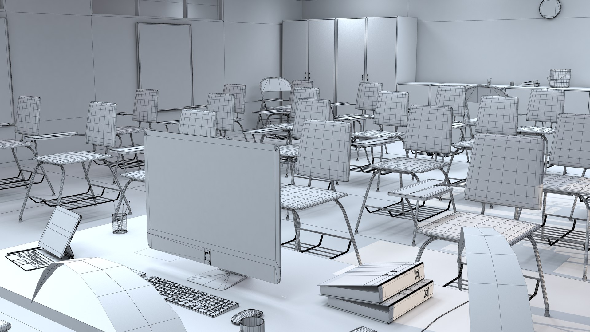 3D Classroom - TurboSquid 1840862
