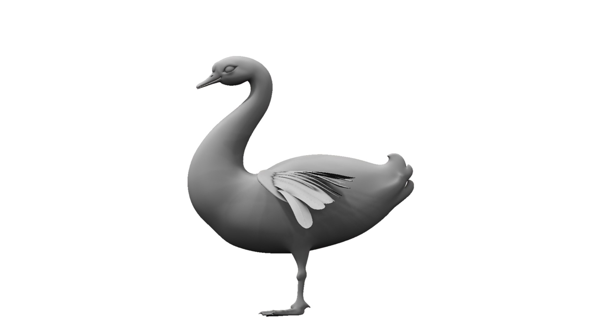 Swan Model - TurboSquid 1481770