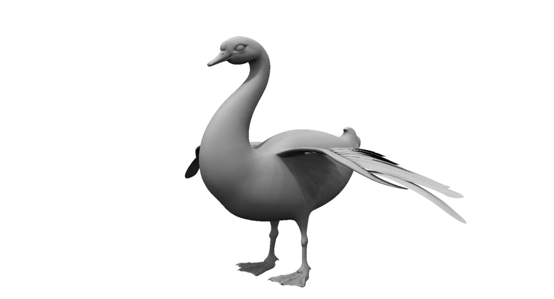 Swan Model - TurboSquid 1481770