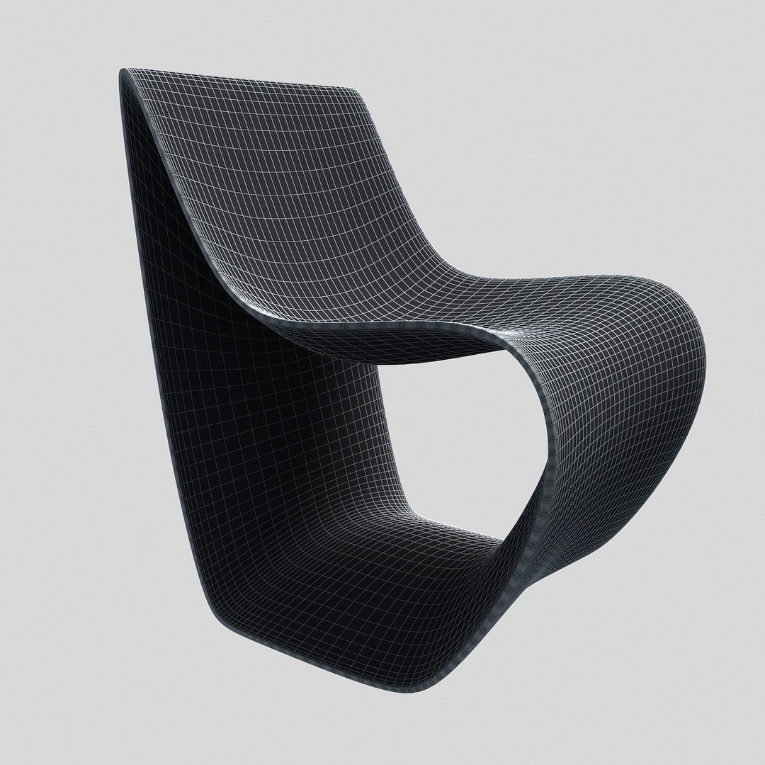 3d Mdf Chair Armchair Model
