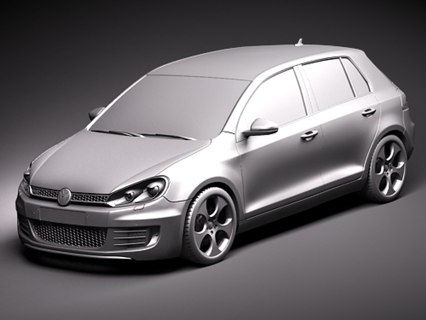 Volkswagen Golf Gti 6 3d Model