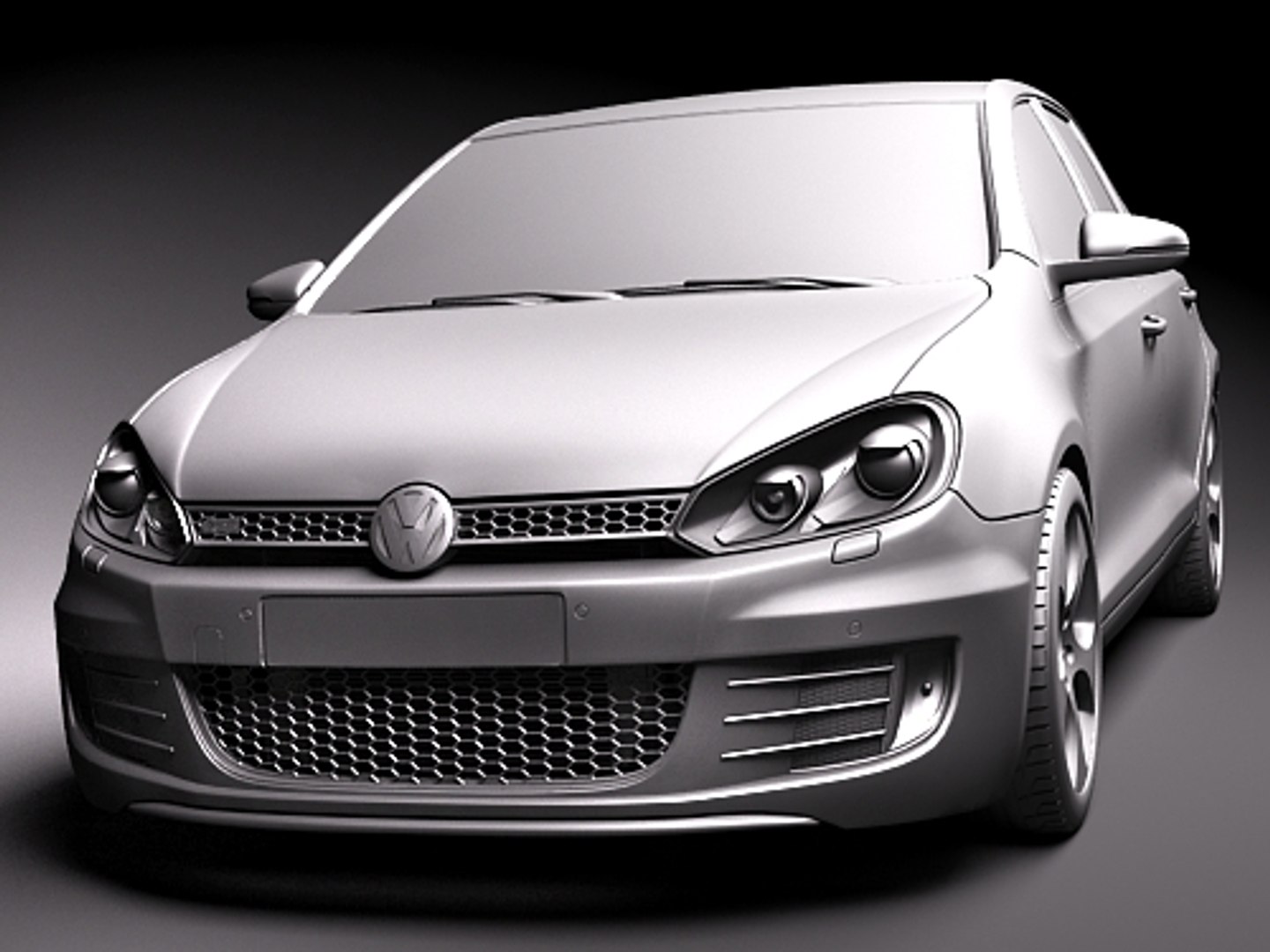 Volkswagen Golf Gti 6 3d Model