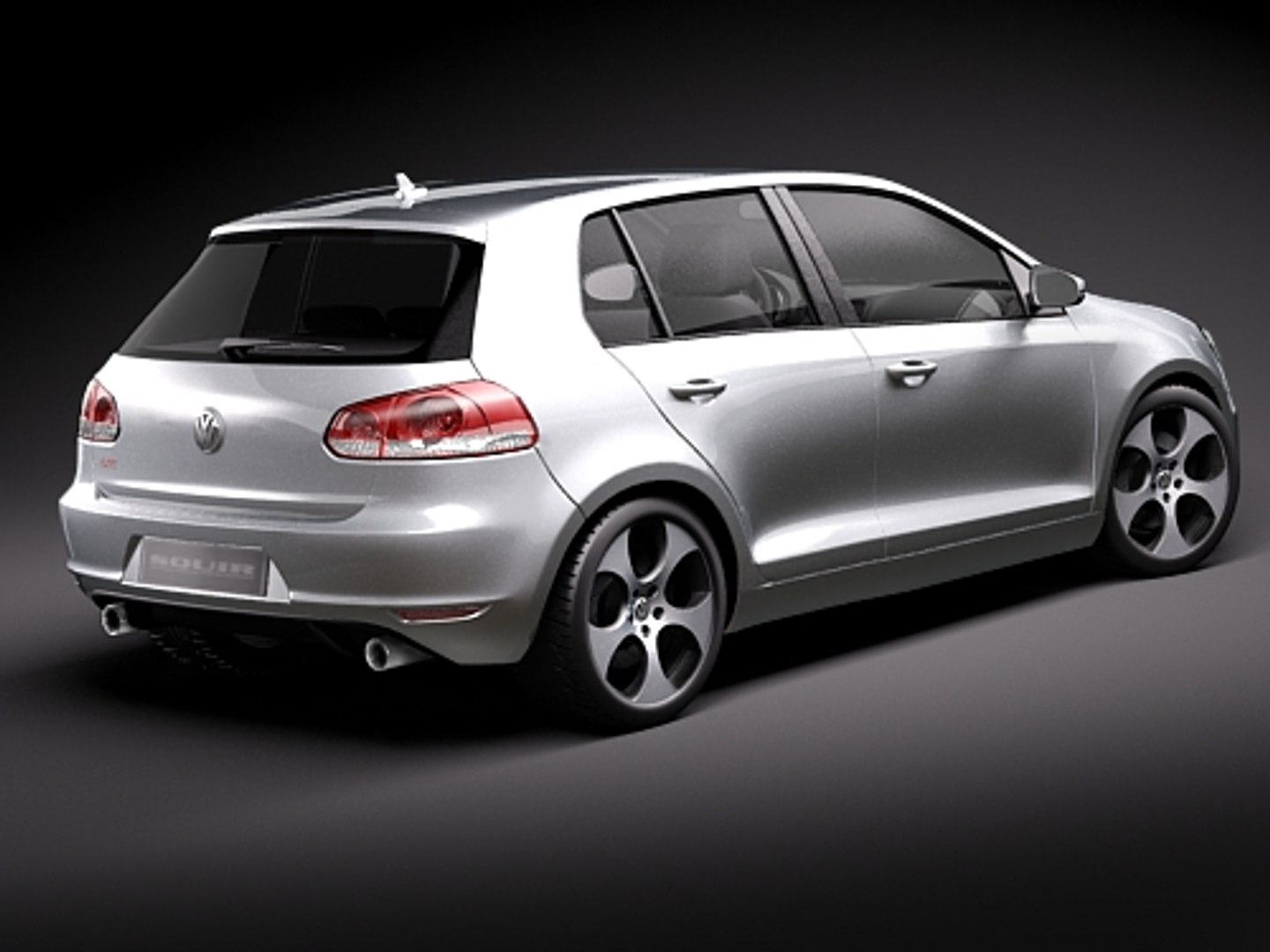 Volkswagen Golf Gti 6 3d Model