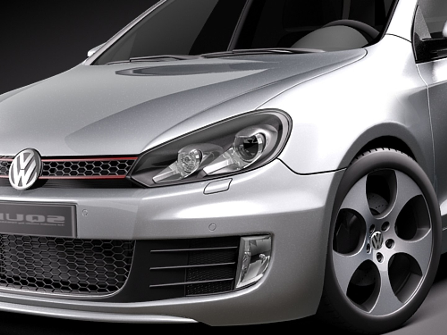Volkswagen Golf Gti 6 3d Model