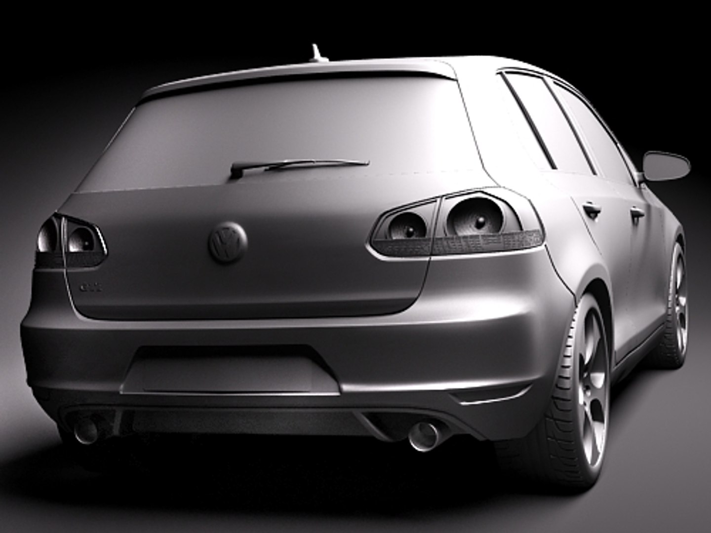 Volkswagen Golf Gti 6 3d Model