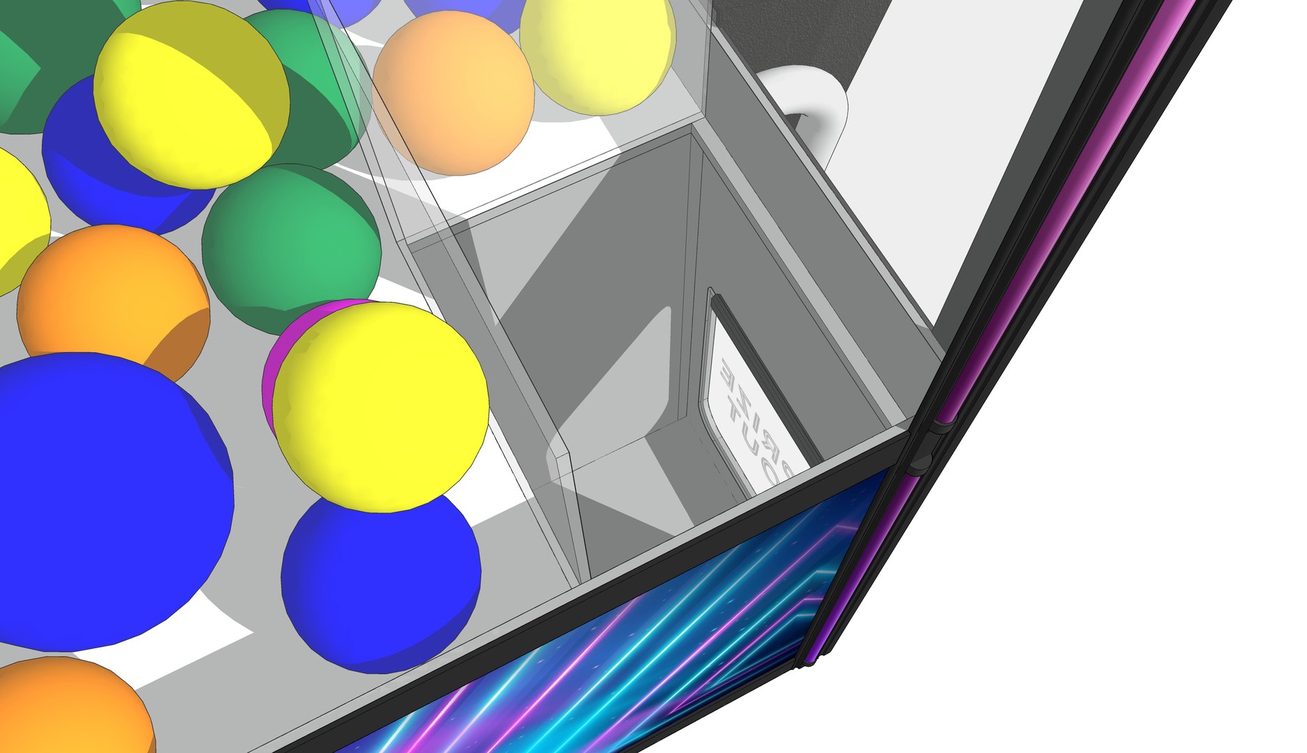 3D Claw Machine Crane Game With Lights Model - TurboSquid 2118979