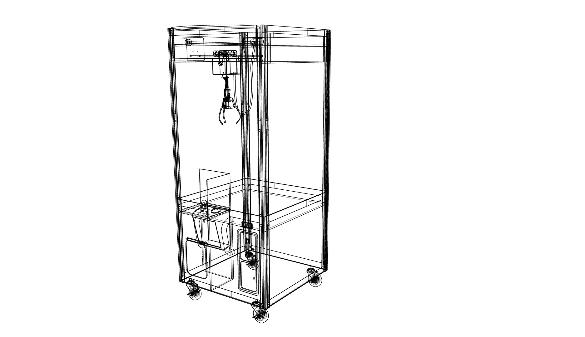 3D Claw Machine Crane Game With Lights Model - TurboSquid 2118979