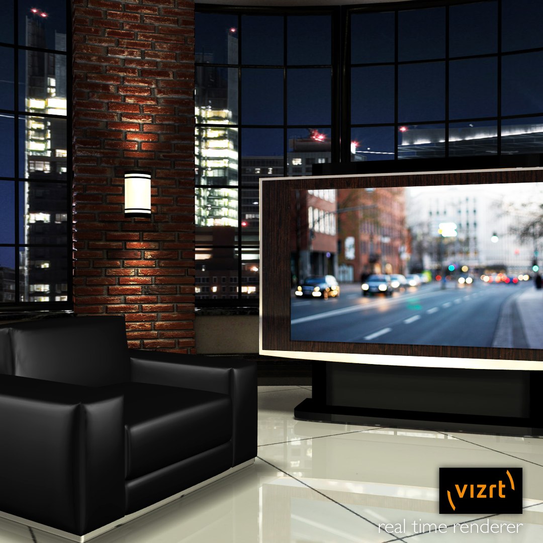 3dsmax tv news studios collections