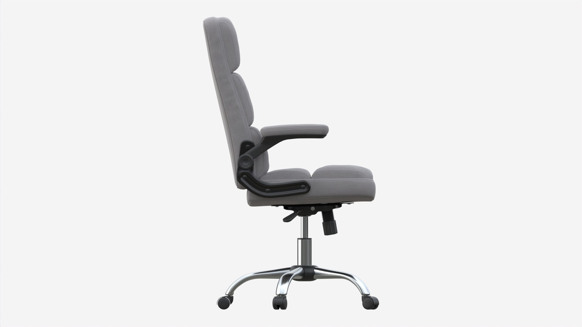 3D Office Chair With Armrests And Wheels 03 Model - TurboSquid 1969362