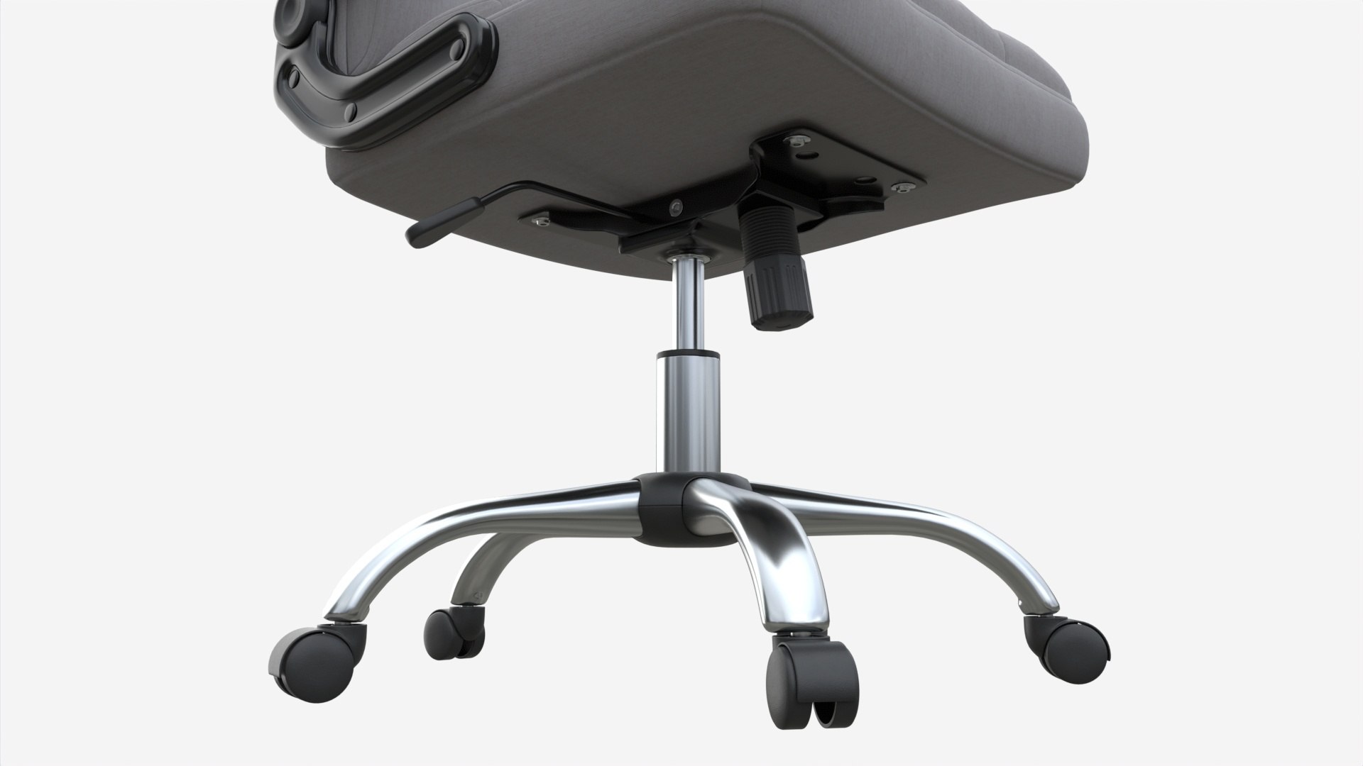 3D Office Chair With Armrests And Wheels 03 Model - TurboSquid 1969362