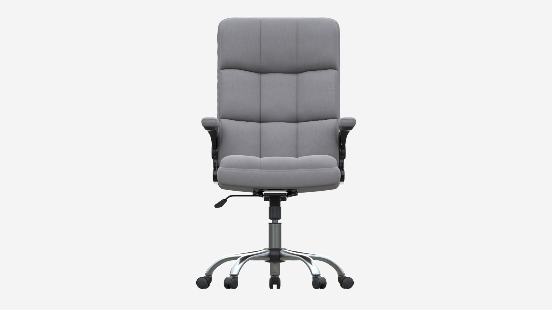 3D Office Chair With Armrests And Wheels 03 Model - TurboSquid 1969362