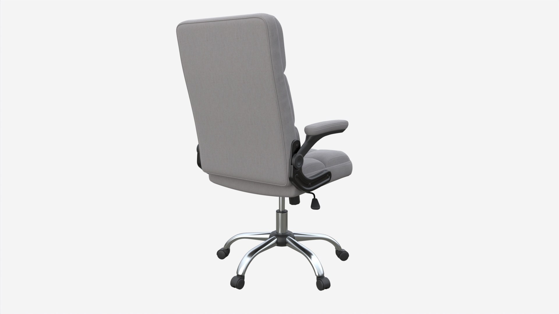 3D Office Chair With Armrests And Wheels 03 Model - TurboSquid 1969362