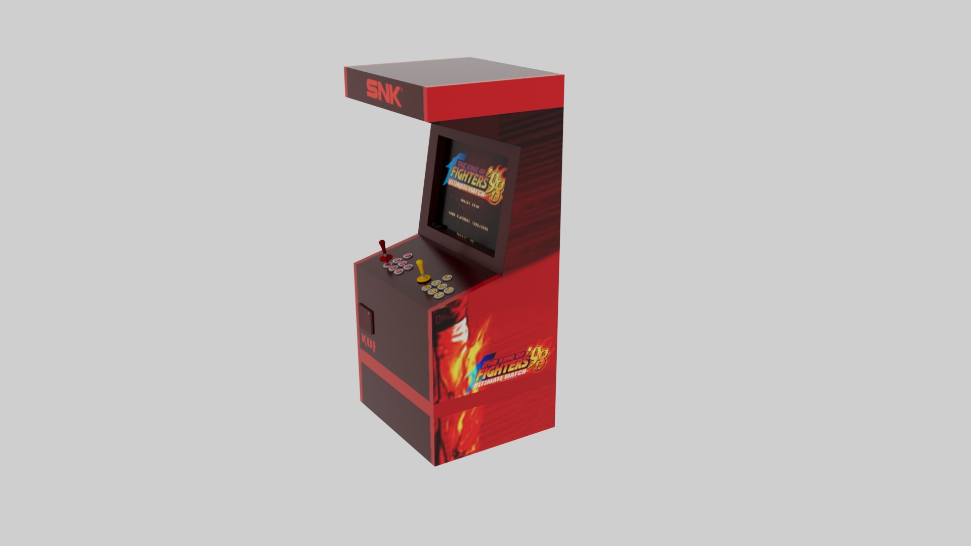 3D KoF Arcade Game Model - TurboSquid 1988105