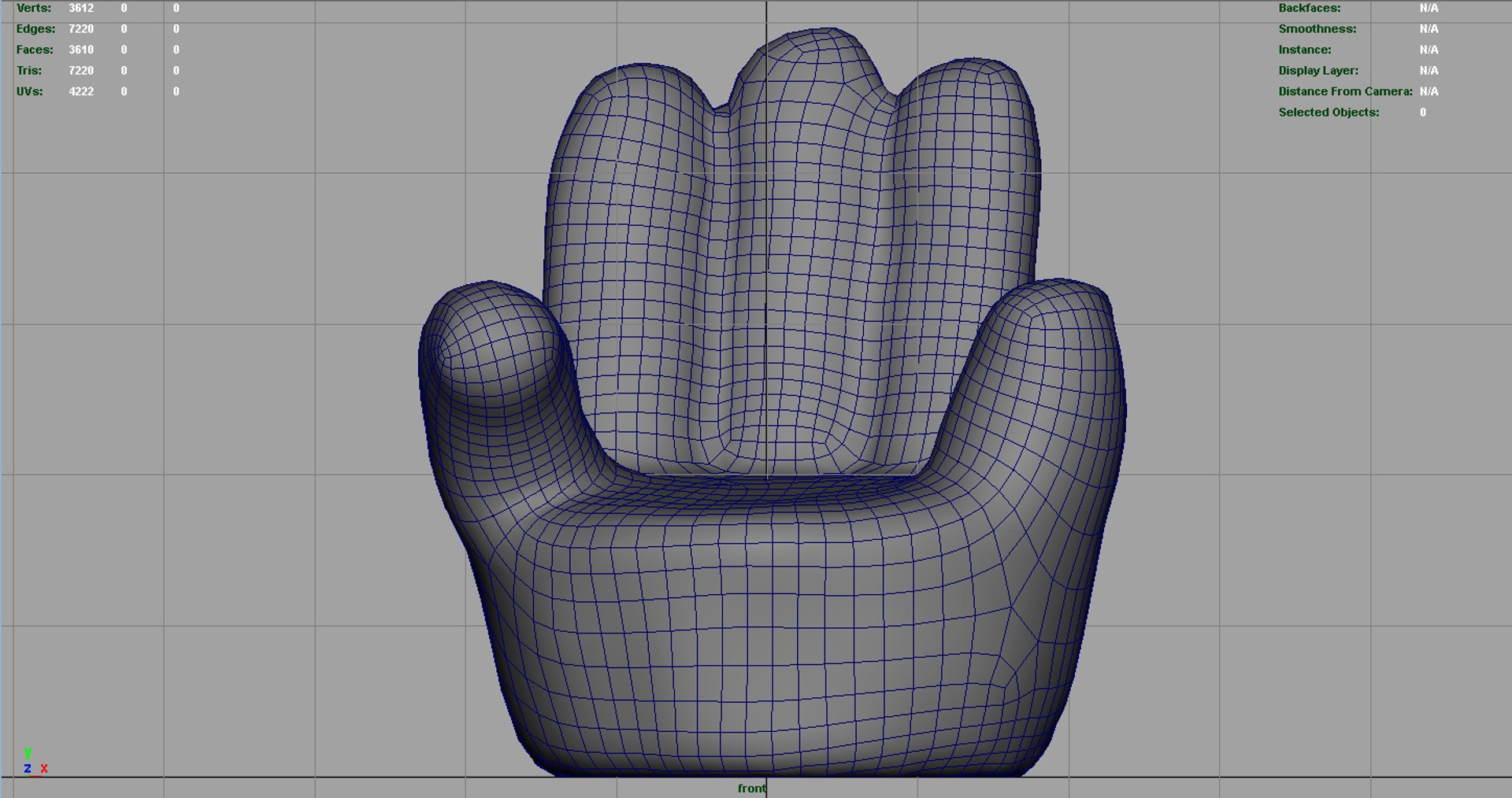 Finger Chair 3D Model - TurboSquid 1320971